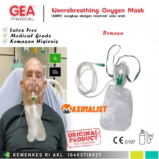 Jual Non Rebreting Mask - Masker Oksigen Non Rebreting - Selang Masker ...
