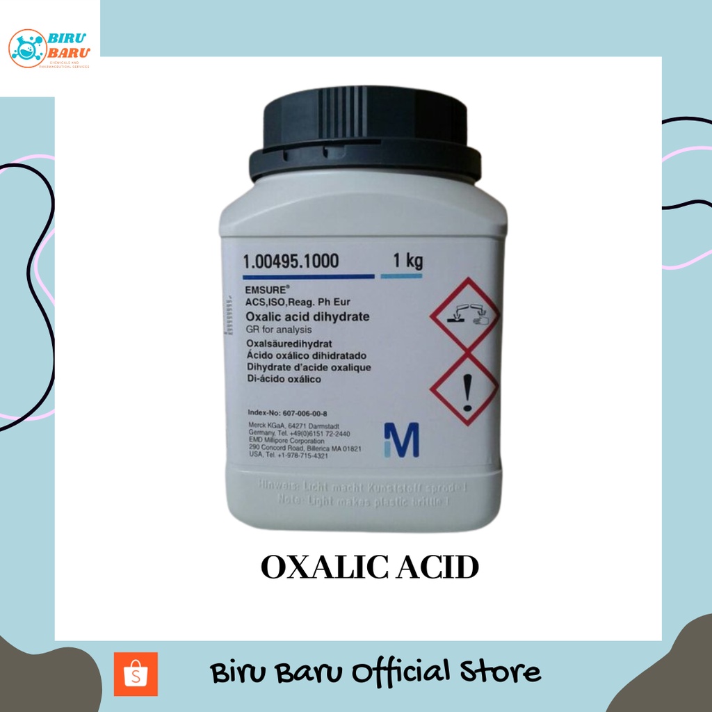 Jual OXALIC ACID / ASAM OKSALAT 1 GRAM PRO ANALISA MERCK BEST | Shopee ...