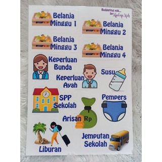 Jual Sticker Stiker Budgeting Keuangan | Shopee Indonesia