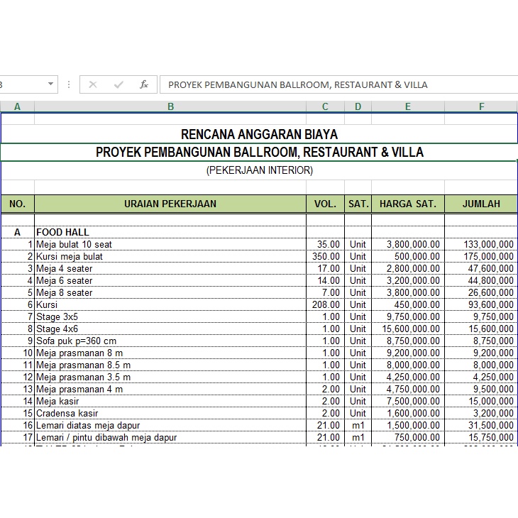 Jual Jasa Hitung RAB Rumah/Ruko/Gudang/dll | Shopee Indonesia