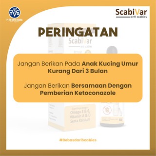 Jual Obat Tungau Scabies Tungau Kucing Kelinci Scabies scabivar 10 ml ...