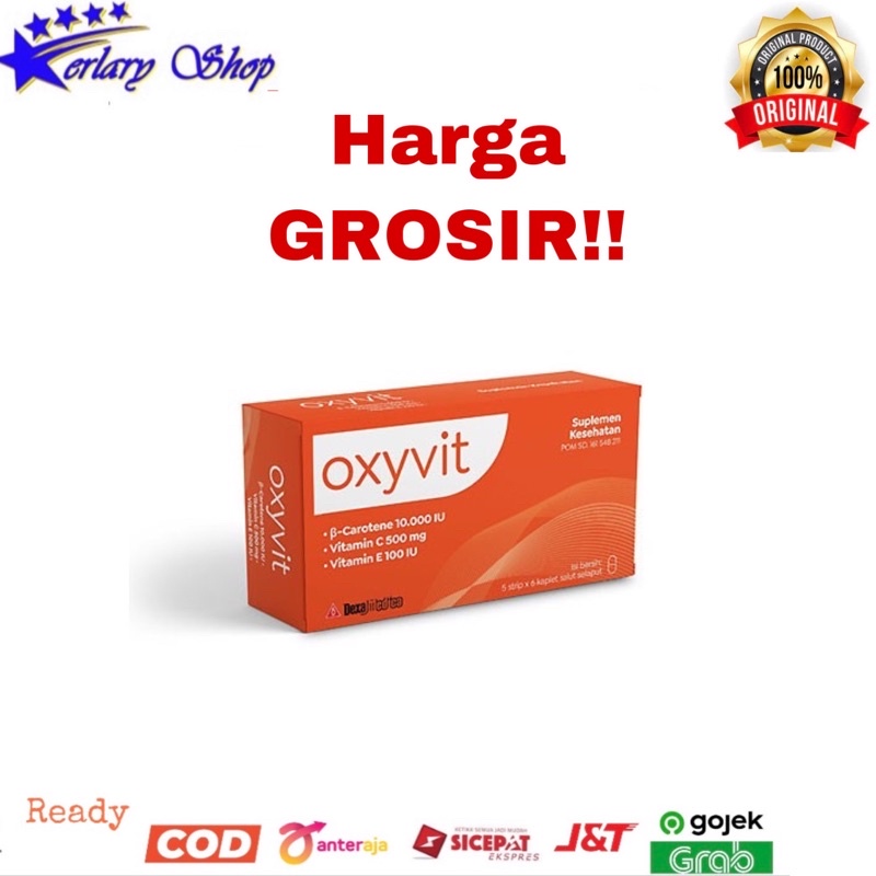 Jual Oxyvit Vitamin C ++ Vitamin E dan Vitamin A BOX 30 Kaplet | Oxyvit ...