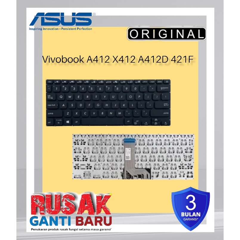 Jual Keyboard Asus Vivobook A412 X412 A412DA A412FL A412FA Original ...
