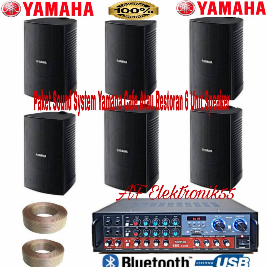 Jual Paket Sound System Yamaha Cafe Atau Restoran 6 Unit Speaker | Shopee Indonesia