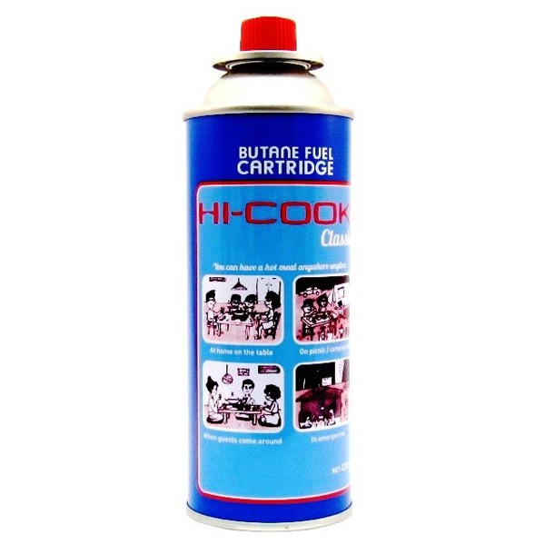 Hi-Cook 230g Classic Butane Fuel Cartridge - CFC Free - Gas Kaleng Las ...