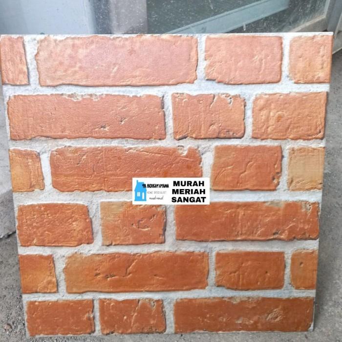Jual KERAMIK DINDING TEMBOK BATA INDUSTRIAL 40X40- BATA BRICK TIMBUL ...
