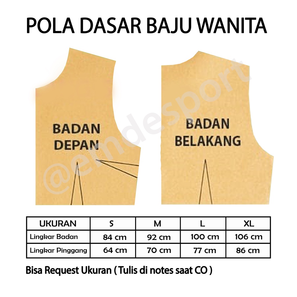 Jual Pola Dasar Pola Instan Baju Wanita Dewasa (Pola Dasar) | Shopee Indonesia