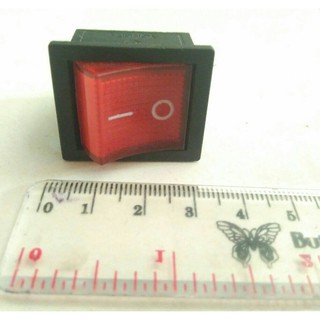 Jual Switch / Saklar Besar Kotak Merah 6 Pin ON OFF Plus Lampu | Shopee ...