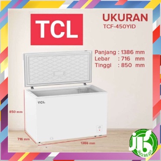 Jual TCL Chest Freezer Box Pembeku 450 Liter TCF 450 YID | Shopee Indonesia