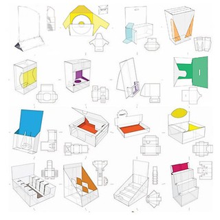 Jual Template Desain pola kotak kemasan packaging wadah adobe ...