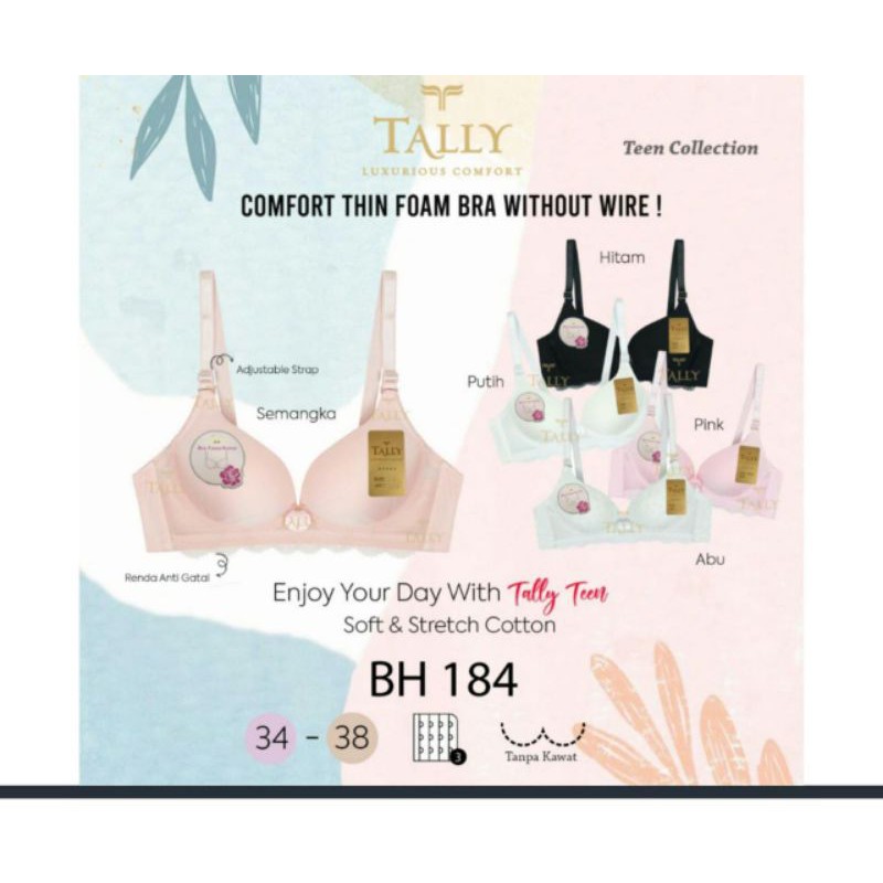 Jual Bra Tally/BH Tally/bra tanpa kawat/busa tipis | Shopee Indonesia