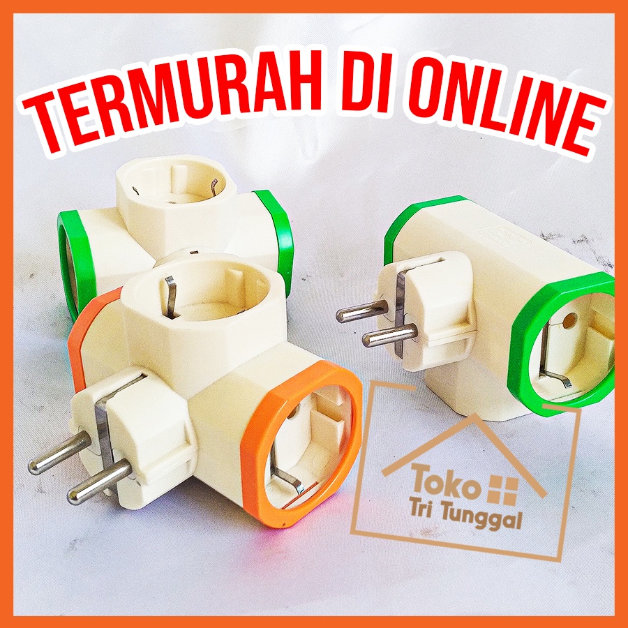 Jual Steker T Arde Besar Bambu Colokan Stop Kontak Cabang Lubang 3 ...