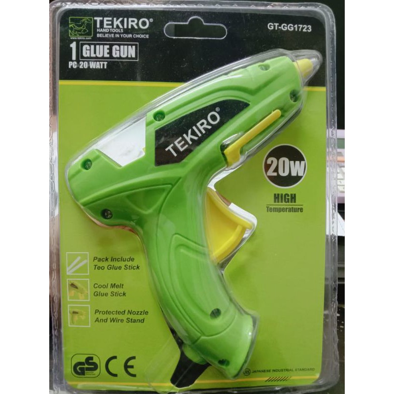 Jual lem tembak 1 set listrik 20 watt / glue gun 20 watt - Hijau TEKIRO ...