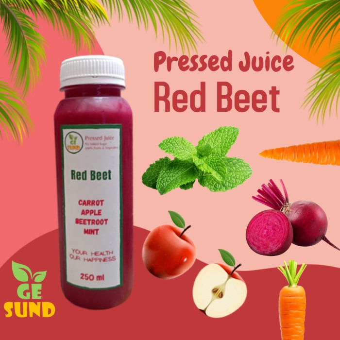 Jual Gesund Cold Pressed Juice Beet Rot 250 ml Jus Sehat Minuman Sehat ...