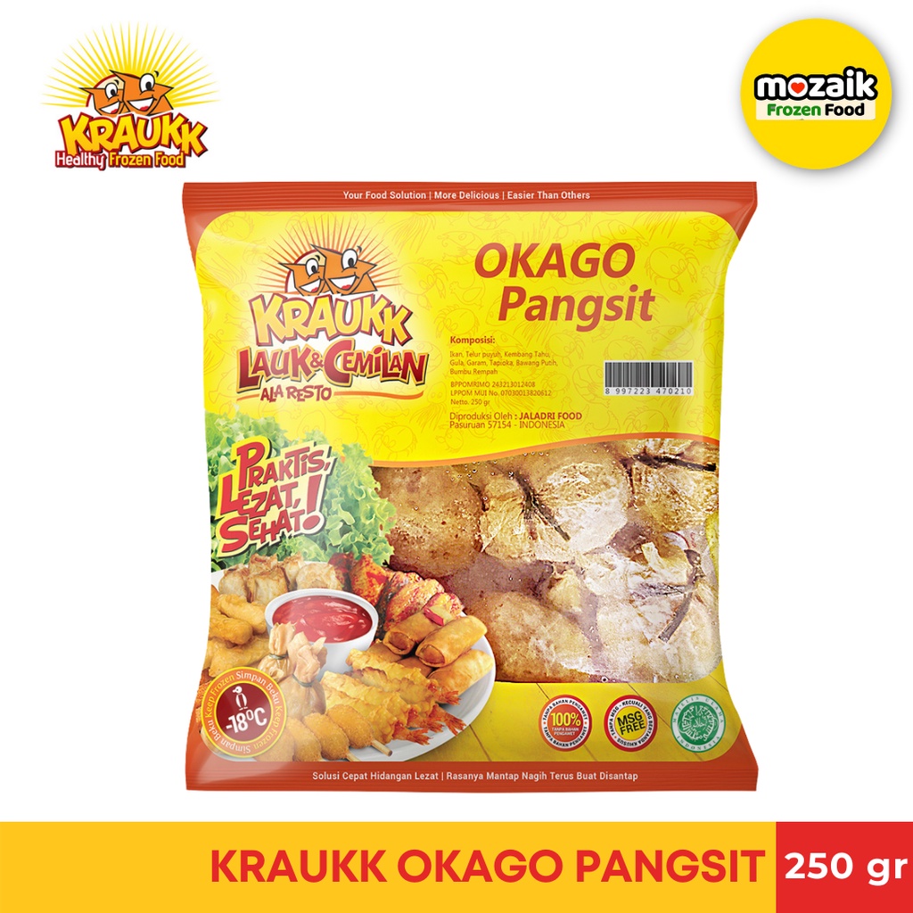 Jual Kraukk Okago Pangsit 250 gr Frozen Mart Frozen Food Palembang ...