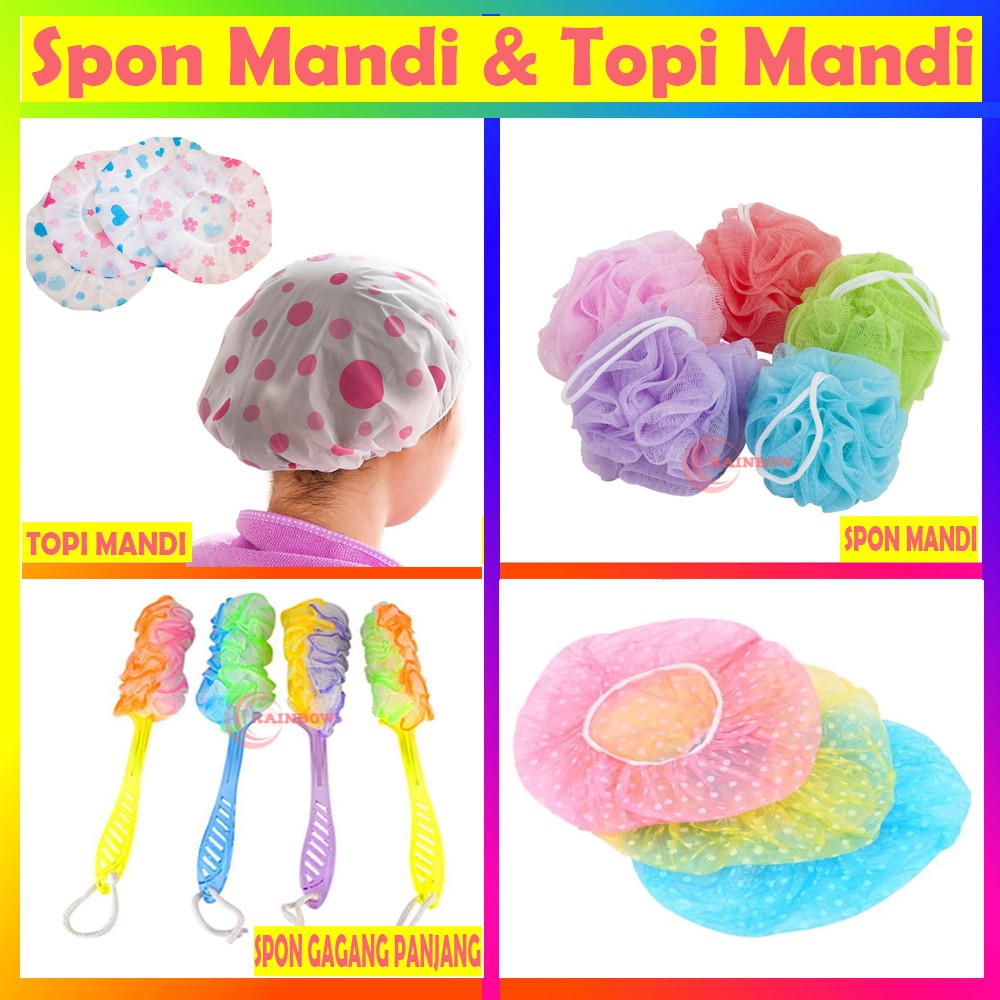 Jual Spons / Spon Mandi / SPON MANDI DENGAN GAGANG / TOPI KERAMAS ...