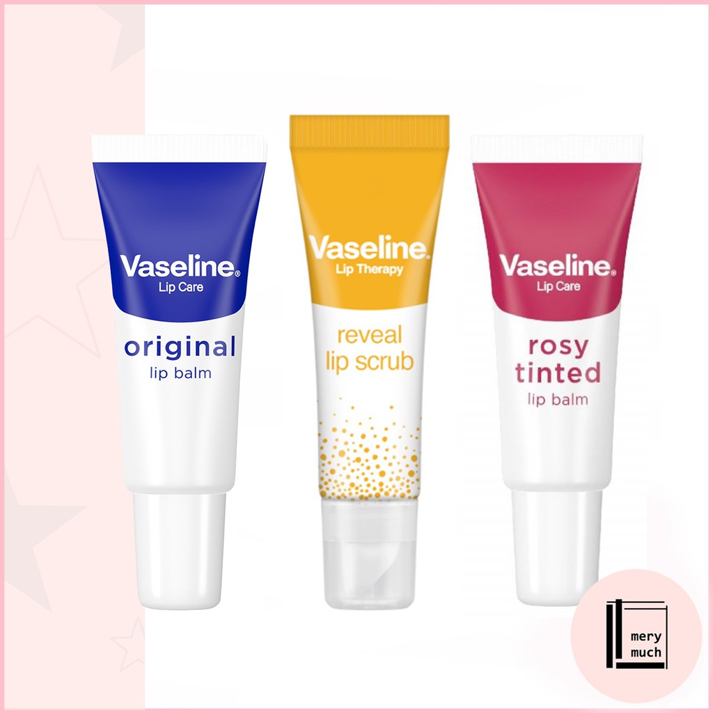 Jual VASELINE Lip Care - Lip Scrub/ Lip Balm Original Rosy Tinted | Shopee Indonesia