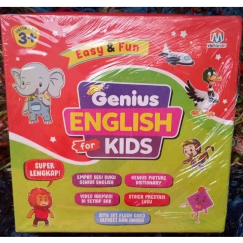 Jual GENIUS ENGLISH KIDS (buku belajar bahasa inggris untuk anak ...