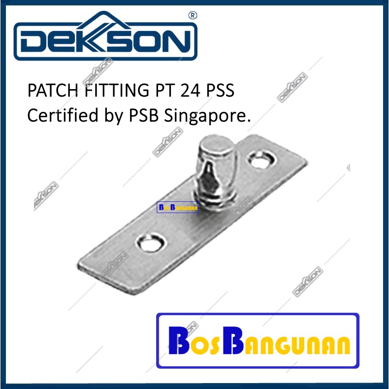Jual Patch Fitting Glass Door DEKKSON PT 24 PSS / Jepitan Pintu Kaca DEKKSON Stainless Steel ...