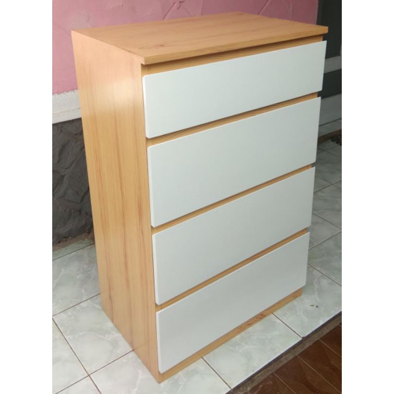 Jual Lemari Laci Kayu 4 Susun - Drawer EBN004 Series | Shopee Indonesia