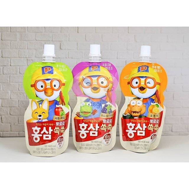 PORORO red ginseng juice / minuman bayi | Shopee Indonesia