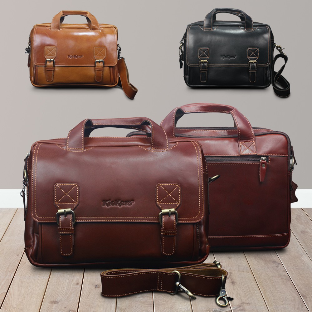 Jual TAS KERJA PRIA KEREN EKSKLUSIF KICKERS BAHAN KULIT SAPI ASLI ...