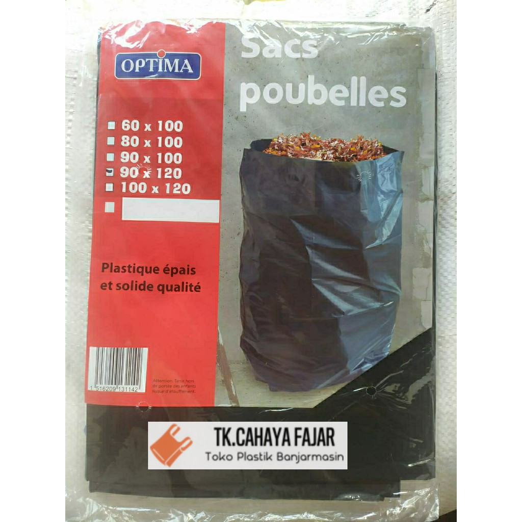 Jual Plastik Sampah 90x120 Trash Bag Optima Import Prancis | Shopee ...