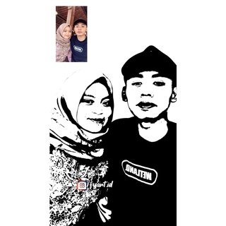 Jual Siluet Wajah / Line art / Edit Foto / Manipulasi Foto / Edit ...