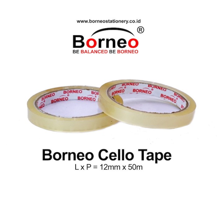 Jual Borneo Cello Tape / Selotip 12 mm x 50 m | Shopee Indonesia