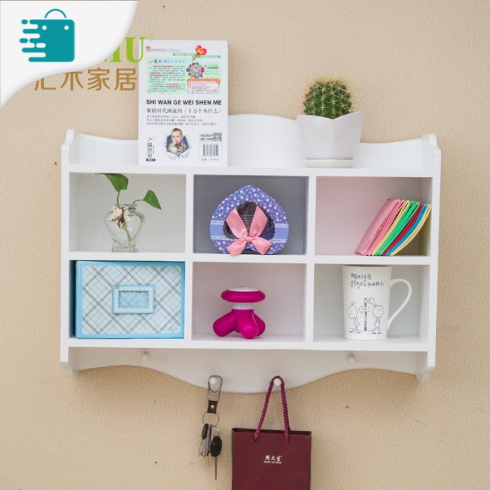 Jual Rak Dinding Tempel Minimalis Rak Kayu Serbaguna Murah Kabinet ...