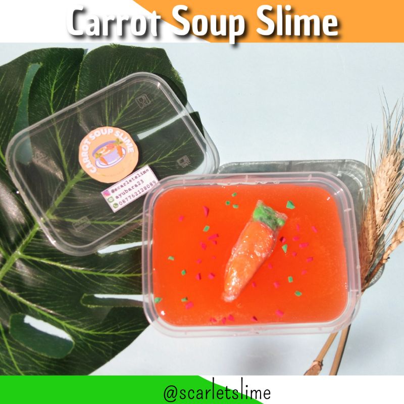 Jual Slime Carrot soup(DIY clay Slime) | Shopee Indonesia