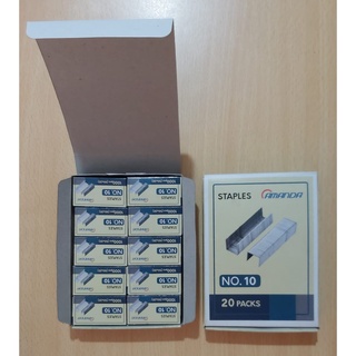 Jual ISI STAPLES KECIL NO 10 HARGA PERBOX ISI 20 PAK KECIL | Shopee ...