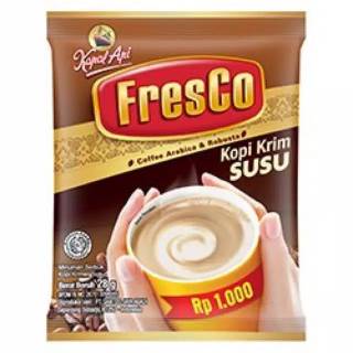 Jual Kopi fresco / kapal api fresco susu 1 renteng 12 sachet Indonesia ...