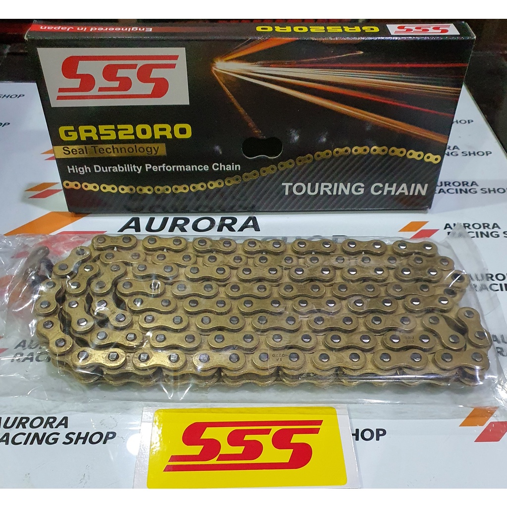 Jual RANTAI SSS O RING 520 RO - 120L / 130L GOLD | Shopee Indonesia