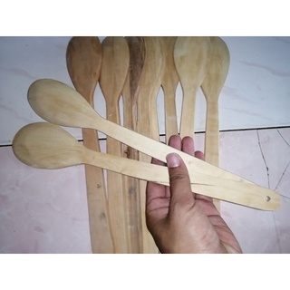 Jual sendok goreng kayu sendok teflon sendok masak bahan kayu panjang ...