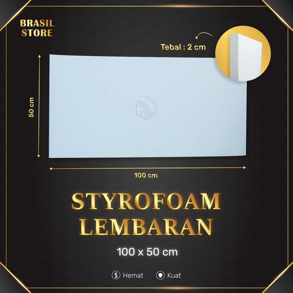 Jual Styrofoam Lembaran 100x50 tebal 2cm | Shopee Indonesia