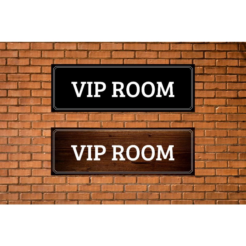 Jual Papan Tanda Vip Room, Hiasan Dinding, Wall Decor, Sign in, poster ...