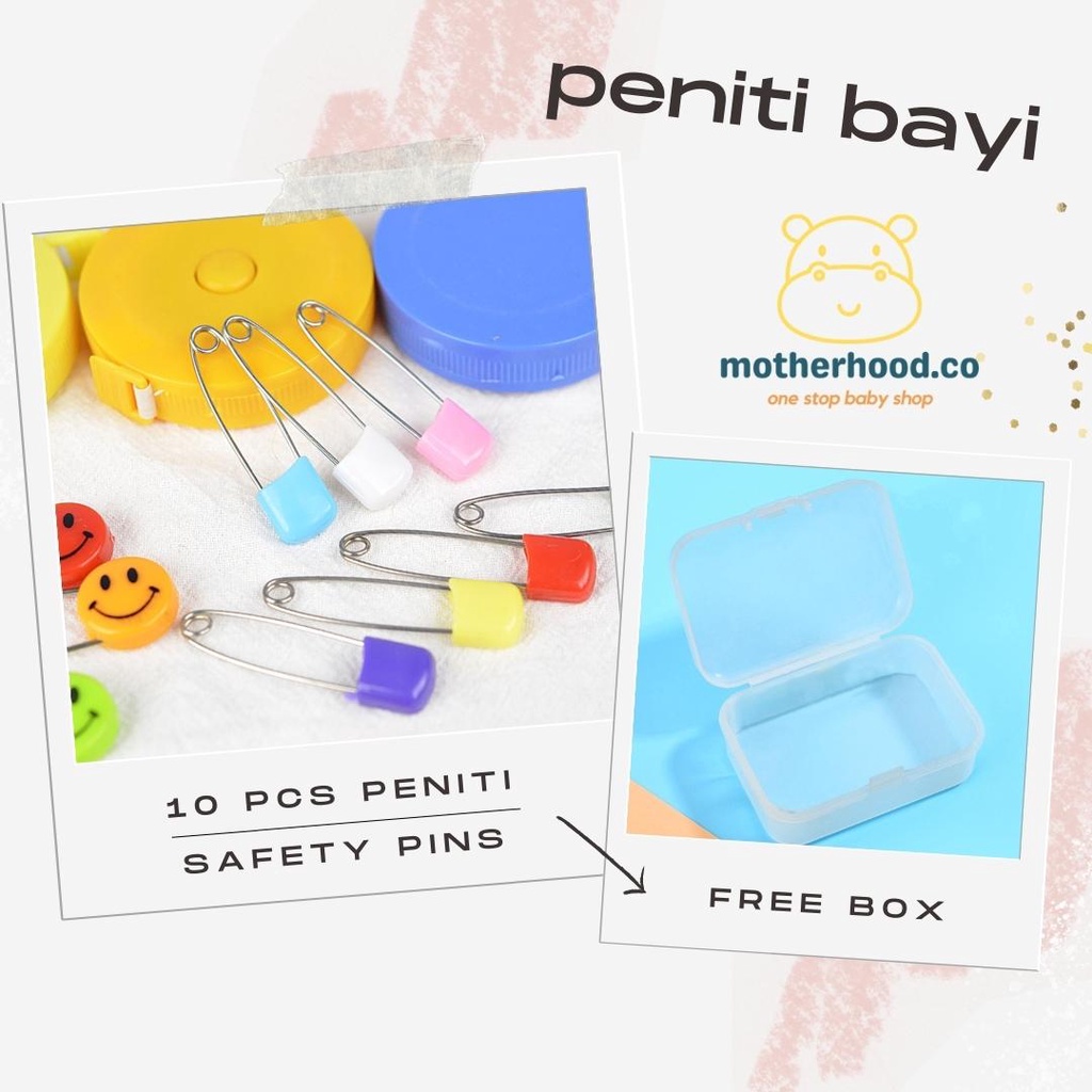 Jual Peniti bayi / peniti warna warni / peniti besar / safety pin ...