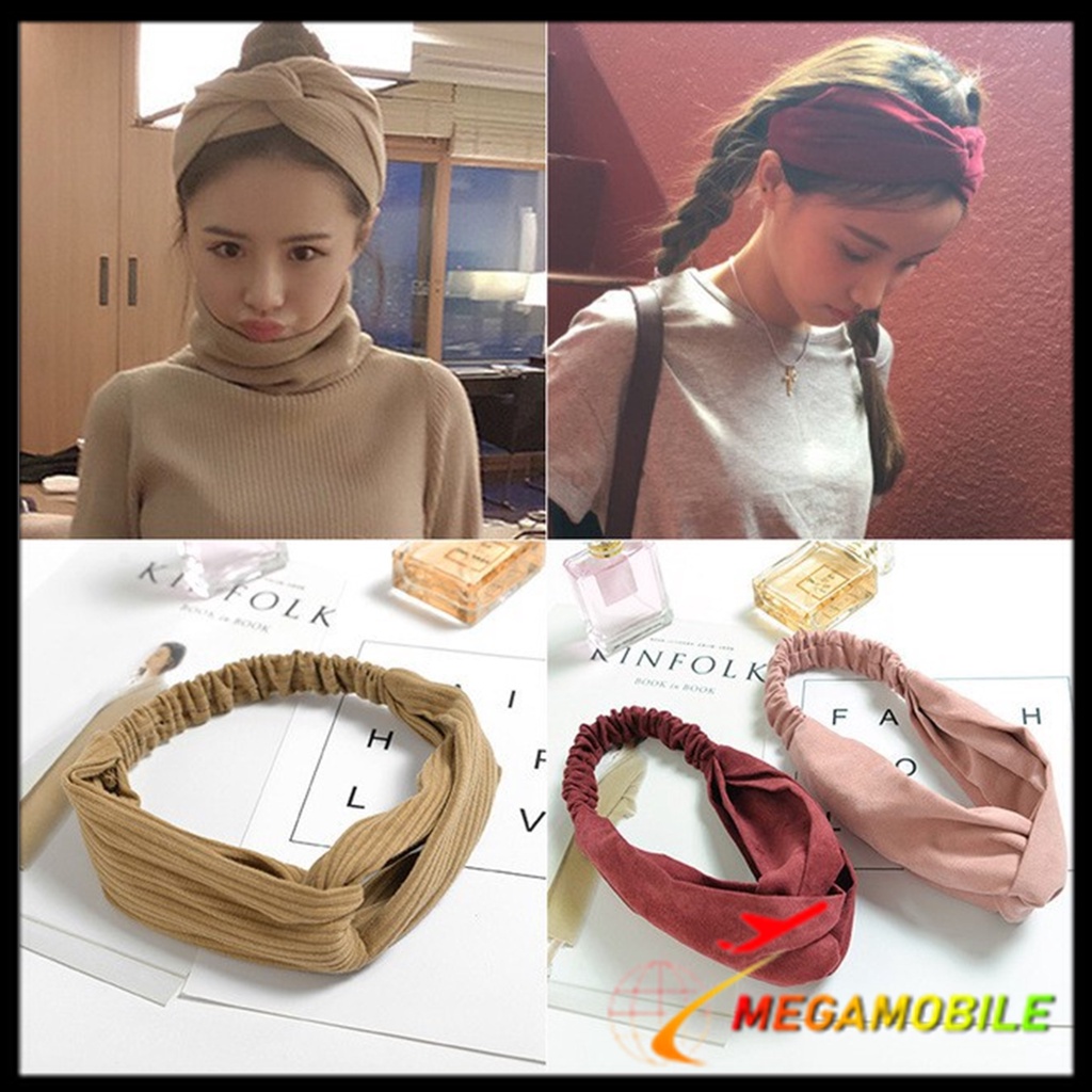 Jual MM - Bando Premium Bandana Simpul Twist Elastis Ala Korea Untuk ...