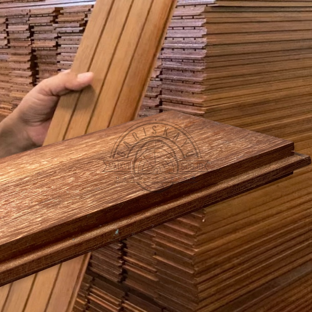 Jual Lantai kayu solid parkit flooring Ulin Kalimantan asli panjang ...