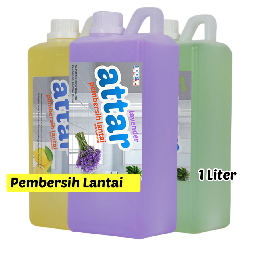 Jual Sabun Pembersih Lantai ATTAR 1 Liter / Floor Cleaner/ Cairan Pel ...