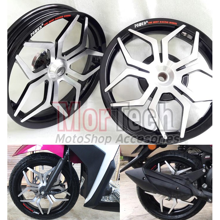 Jual Velg Pelek Racing Tapak Lebar Palang 5 Star Vario FI 150 cc Power ...