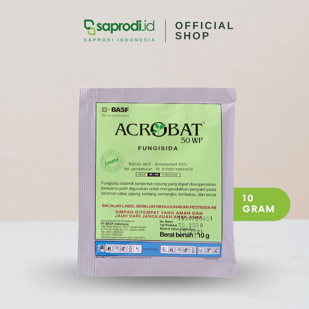 Jual ACROBAT 50 WP Fungisida Pestisida Pertanian - 10gr | Shopee Indonesia
