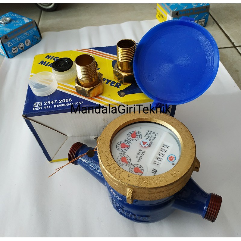 Jual Meteran PDAM / Meteran Air / Water Meter BERSEGEL Body Besi ...