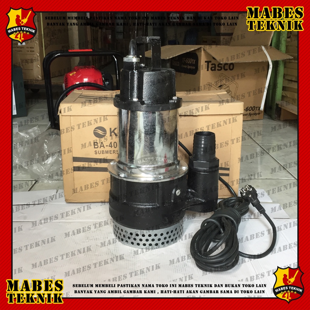 Jual KYODO BA400 / BA 400 - POMPA CELUP AIR BERSIH / AIIR ASIN - 2 INCH ...