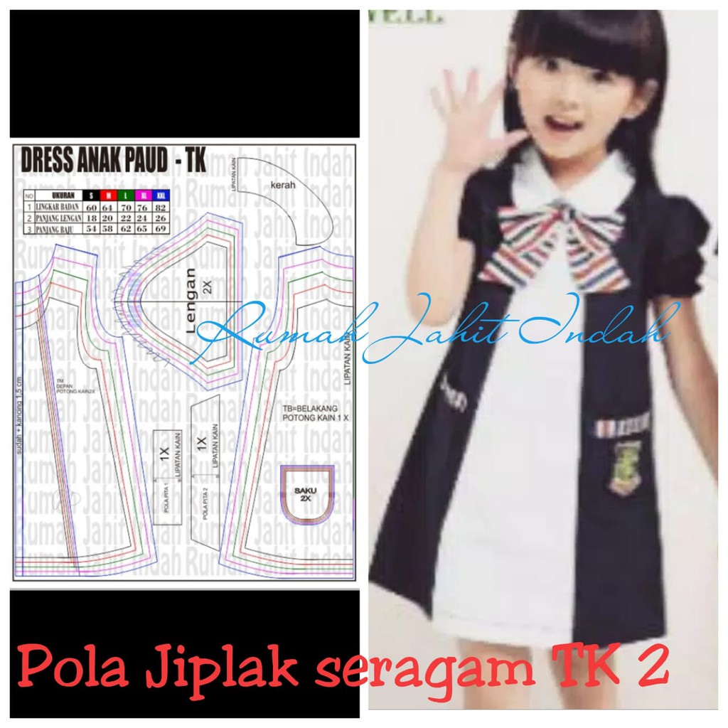 Jual pola baju pola jahit DRESS PAUD - TK | Shopee Indonesia Jual pola baju pola jahit DRESS PAUD - TK | Shopee Indonesia