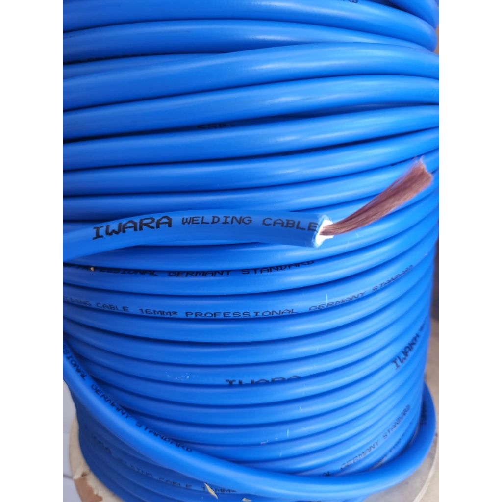 Jual Kabel Las Full Tembaga Welding Cable Mesin Las 16mm Biru - 16mm ...