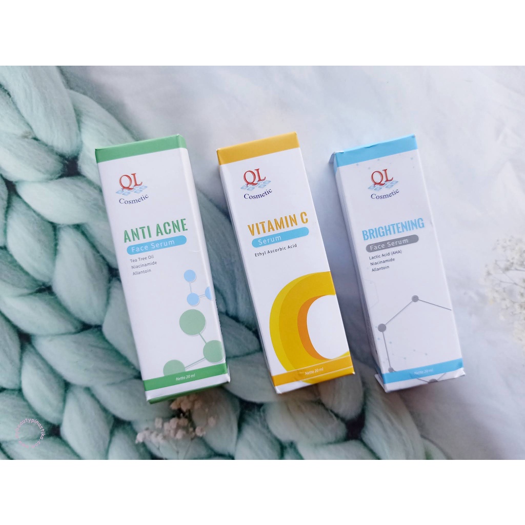 Jual QL Cosmetic - Face Serum Anti Acne || Vitamin C || Brightening ...