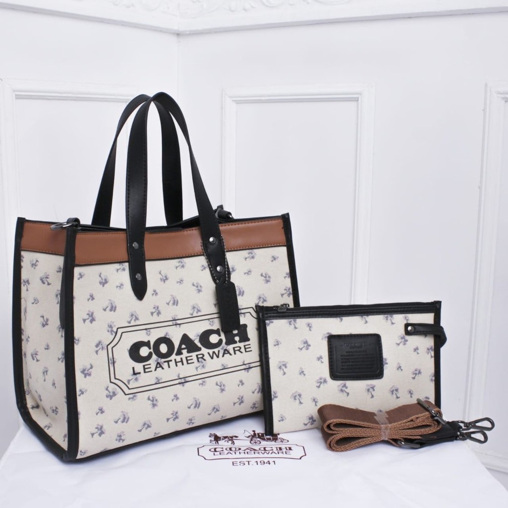 Jual Tas Coach Tote Field Print 2in1 (Batam) | Shopee Indonesia