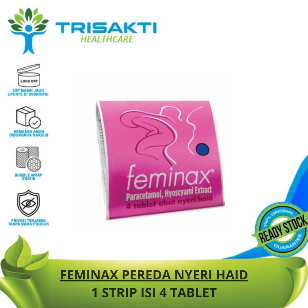 Jual Feminax Strip isi 4 Tablet Mengurangi Nyeri Haid | Shopee Indonesia
